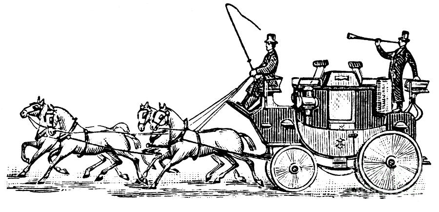 STAGECOACH, 19th CENTURY Photograph by Granger - Pixels