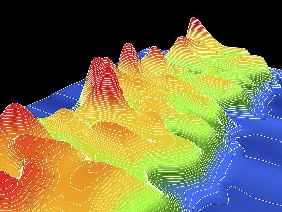 3d Surface Graph, Computer Artwork Photograph by Pasieka - Fine Art America