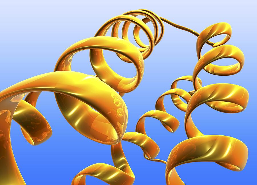 Leptin Molecule #4 by Science Photo Library