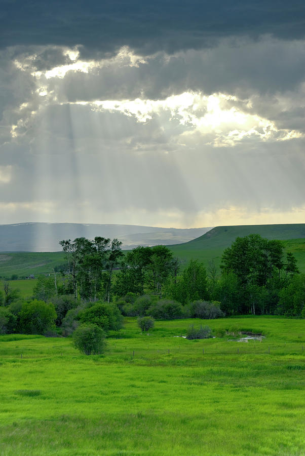 Rain Sun Rays #4 Photograph by Roderick Bley - Fine Art America