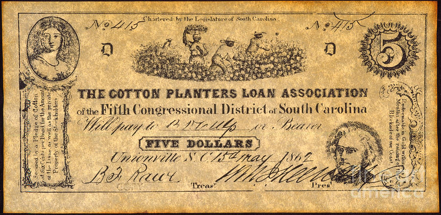 Confederate Banknote Photograph by Granger - Fine Art America