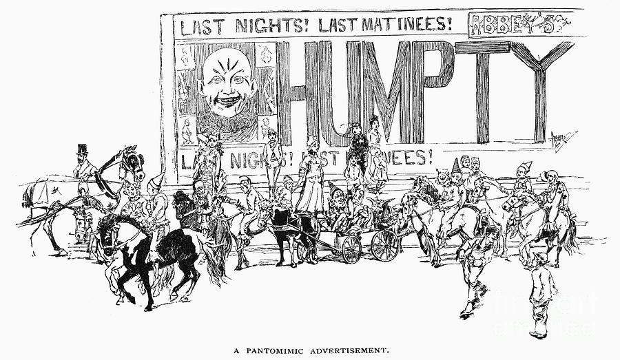 A Pantomimic Advertisement Photograph by Granger - Fine Art America