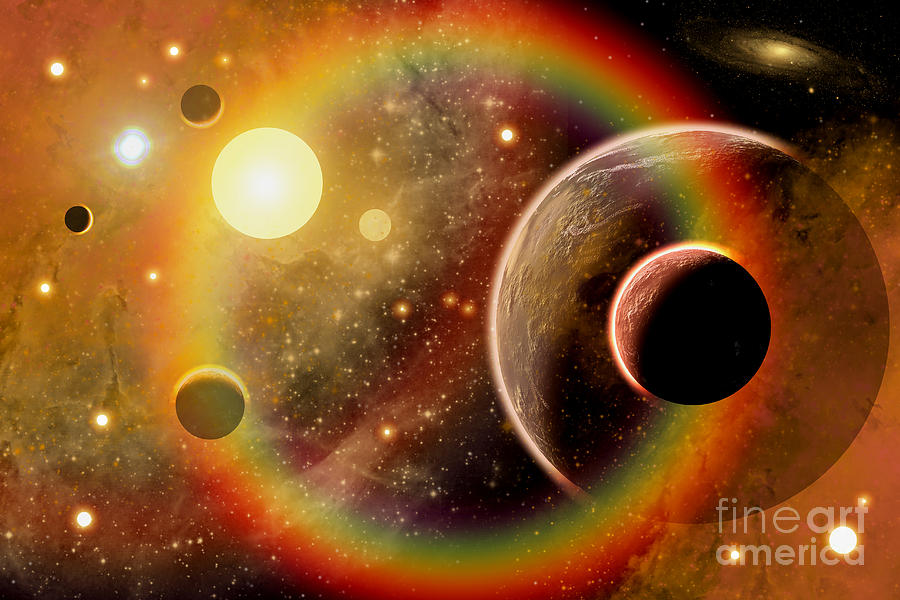A Planetary System In The Outer Limits Digital Art by Mark Stevenson ...