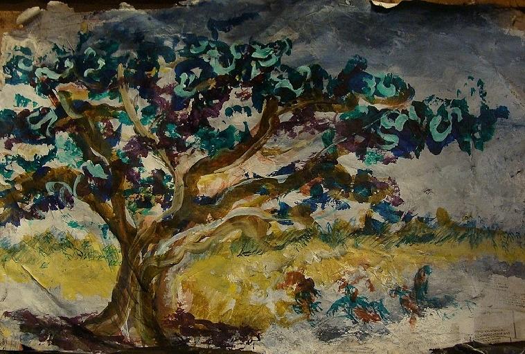 A Simple Tree Mixed Media by Catherine Calder - Fine Art America