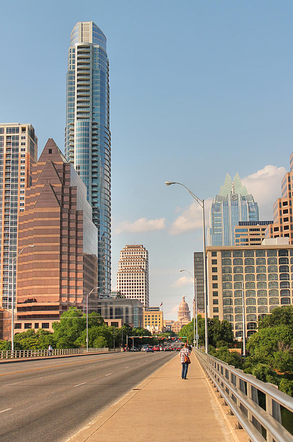 A View Down Congress Street Austin Texas Photograph by Sarah ...
