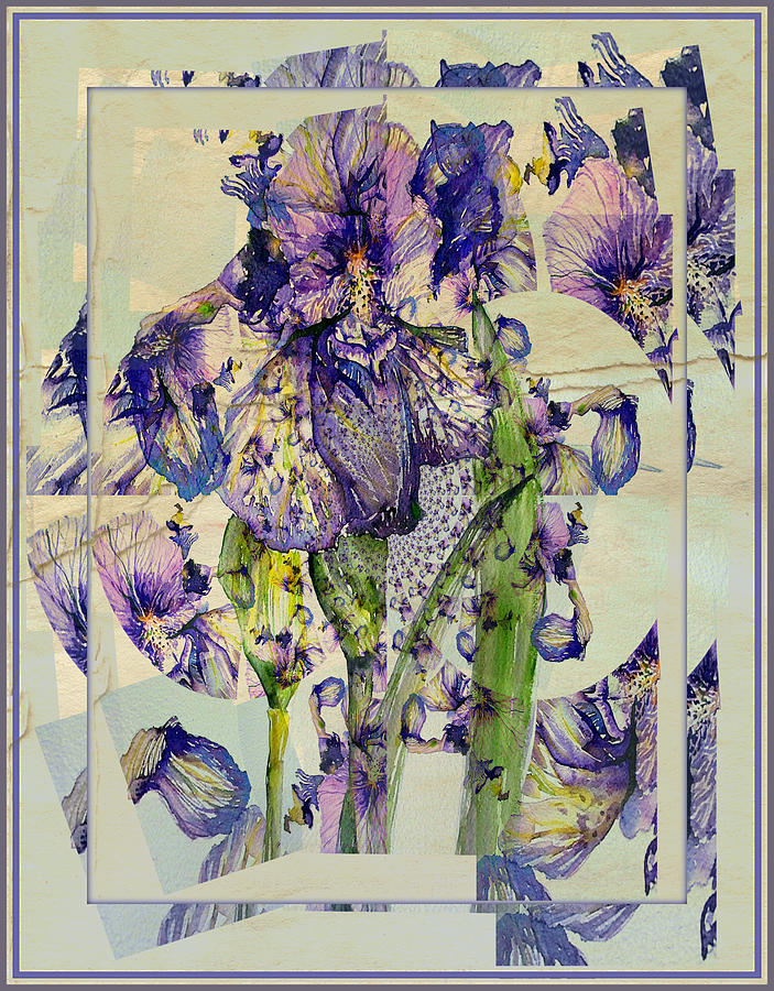 Abstract Iris Painting by Mindy Newman | Fine Art America