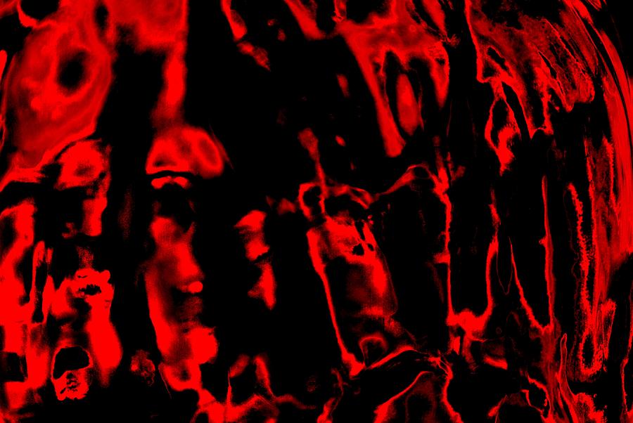 Abstract Red Black Digital Art by Gregory Smith - Pixels