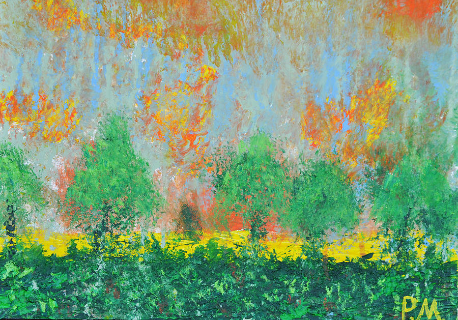 Abstract Trees Painting by Patrick McClellan - Fine Art America