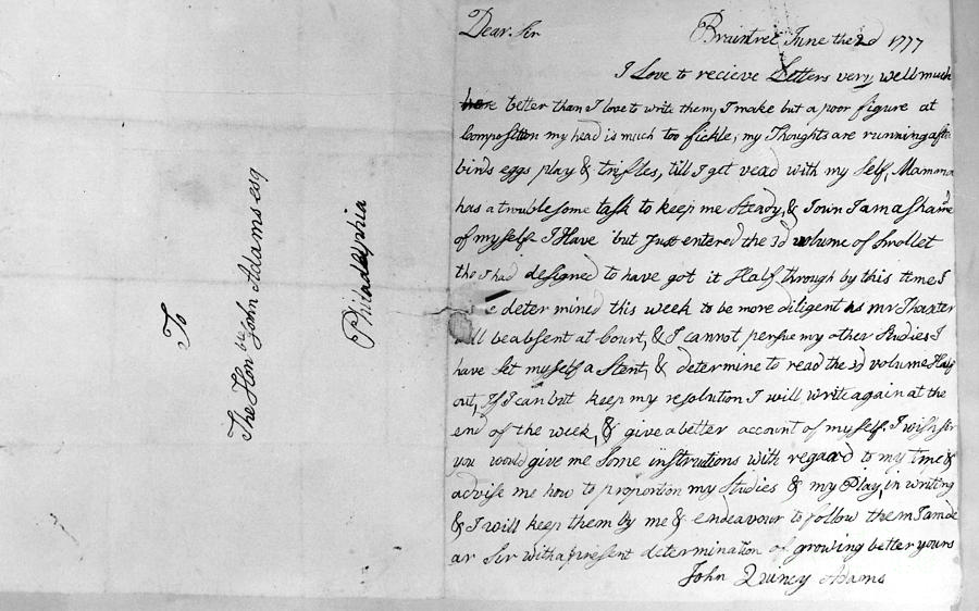 Adams: Letter, 1777 Photograph by Granger | Fine Art America