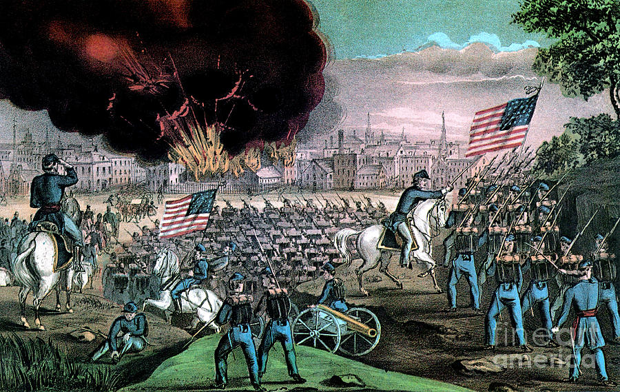 American Civil War, Capture Of Atlanta Photograph by Photo Researchers ...