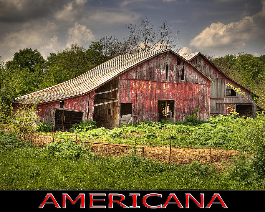 Americana Barn Photograph by Nancy Germer | Fine Art America