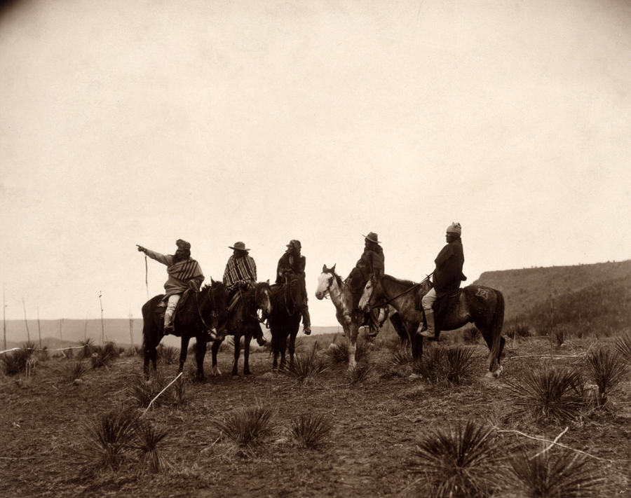 Apaches. The Lost Trail- Five Apache Photograph by Everett - Pixels