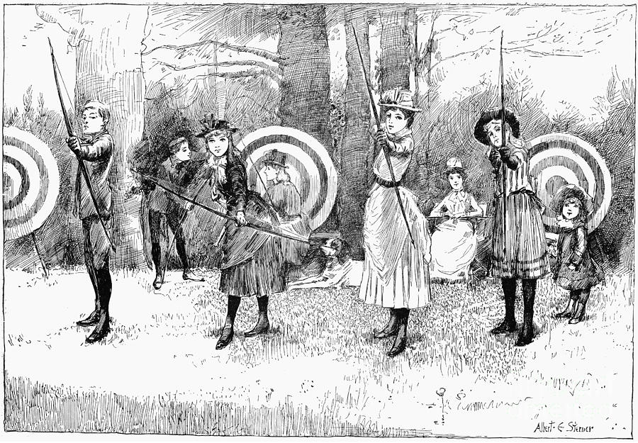Archery, 1886 Photograph by Granger - Pixels