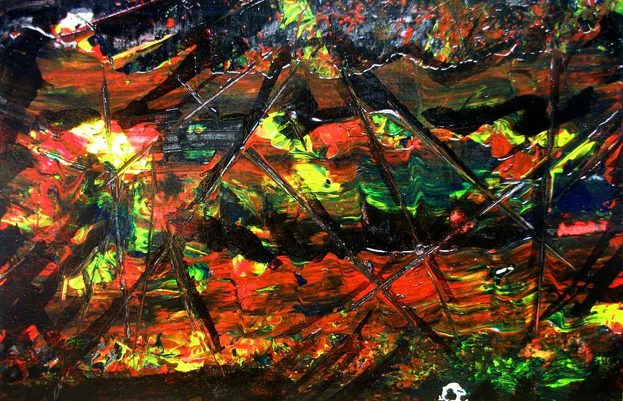 As the Earth Explodes Painting by William McCullagh - Fine Art America