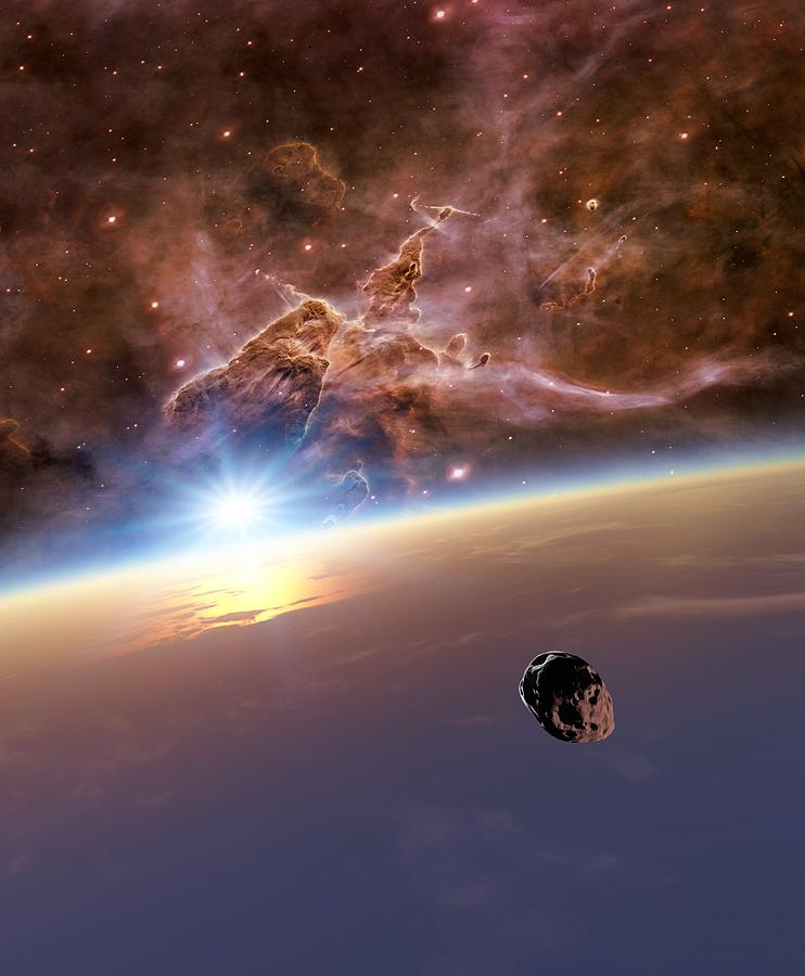 Asteroid And Alien Planet, Artwork Photograph by Detlev Van Ravenswaay ...