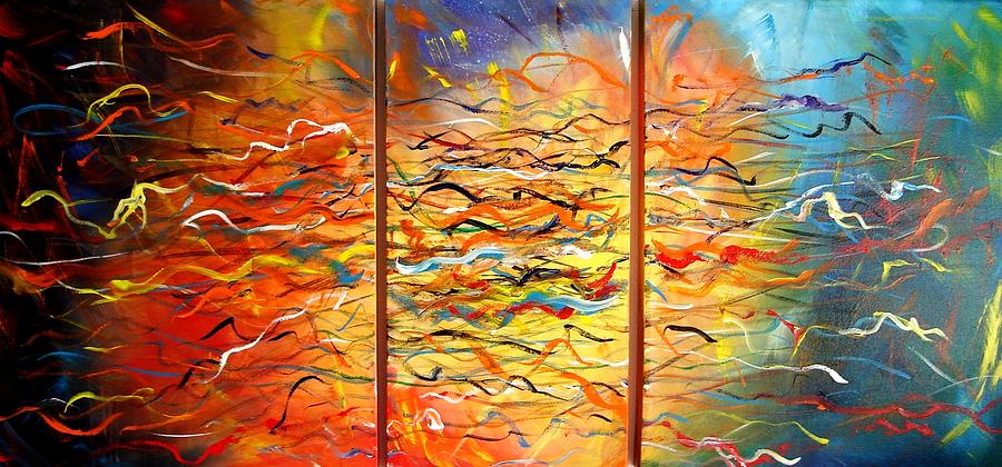 Astroid explosion Painting by Bertha Hamilton - Fine Art America