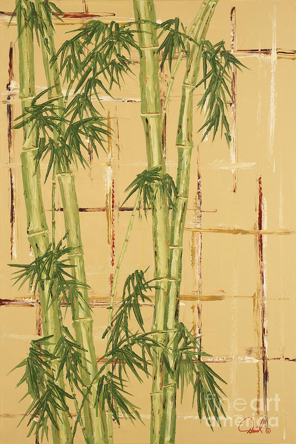 Bamboo Beige Painting by Daniel Paul Hoffman - Fine Art America