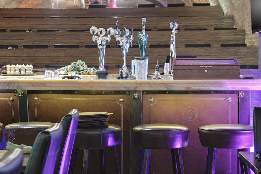 Bar Stand With Tiered Seating Photograph by Magomed Magomedagaev - Fine ...