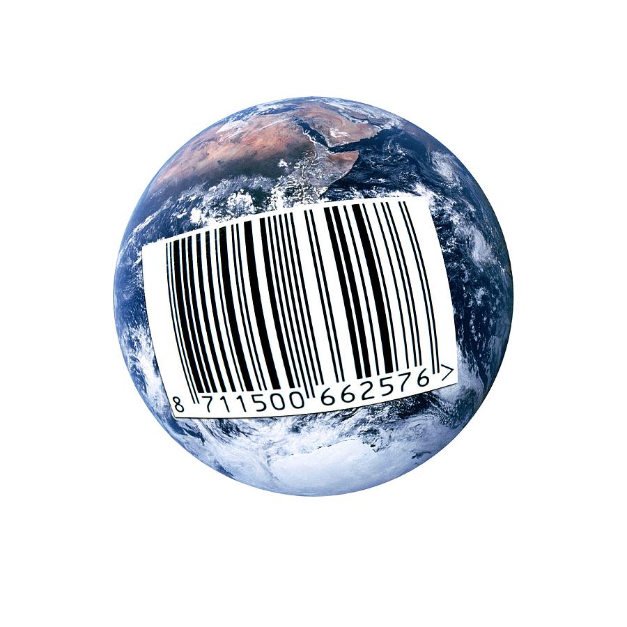 Barcoded Earth, Conceptual Image Photograph by Victor De Schwanberg ...