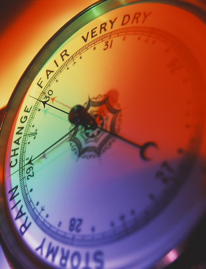 Barometer For Measuring Atmospheric Pressure Photograph by Tek Image ...