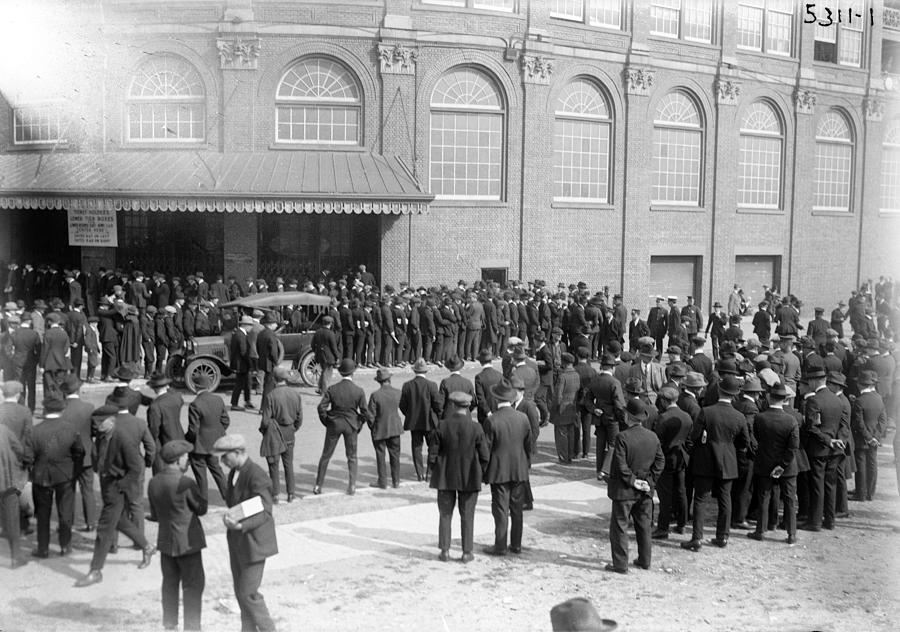 Baseball. Outside Ebbets Field by Everett