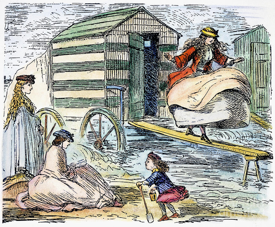 BATHING MACHINE, 19th C Photograph by Granger | Fine Art America