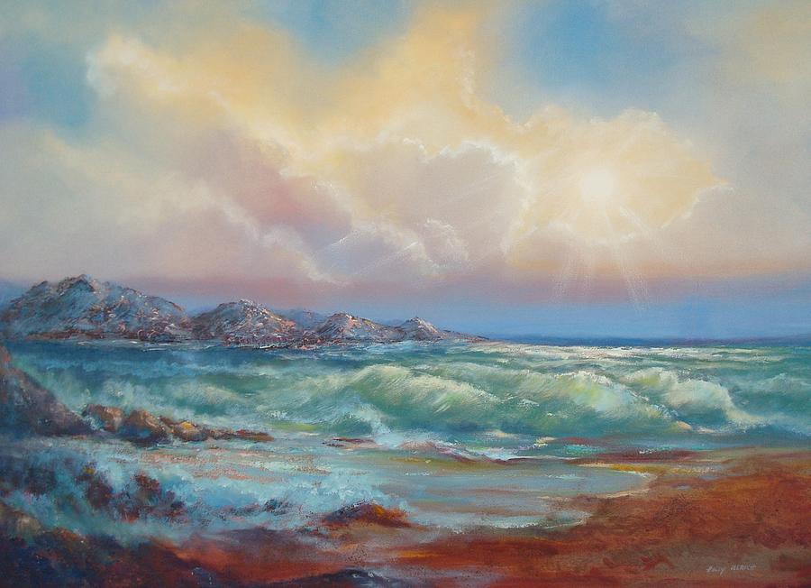 Beautiful Seascape Painting by Holly LaDue Ulrich - Fine Art America