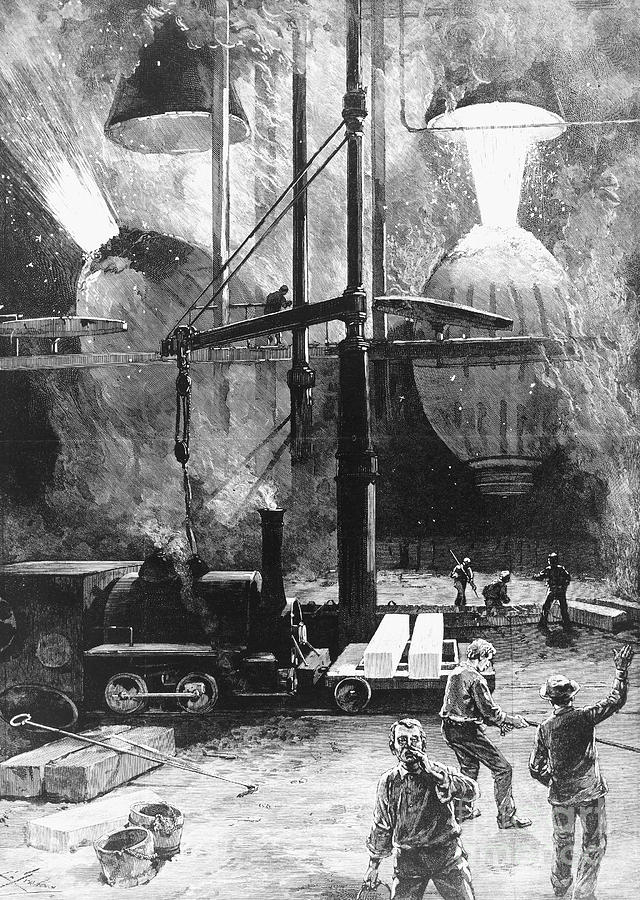 Bessemer Steel, 1886 Photograph by Granger | Pixels
