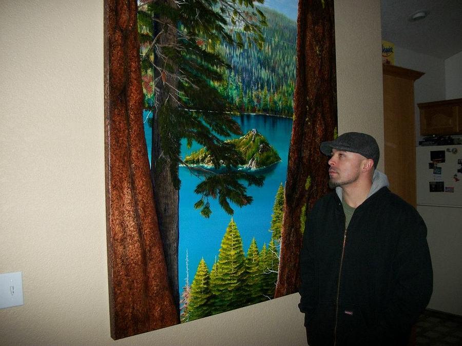 Big Trees Painting by Jon-Paul Palmer - Pixels