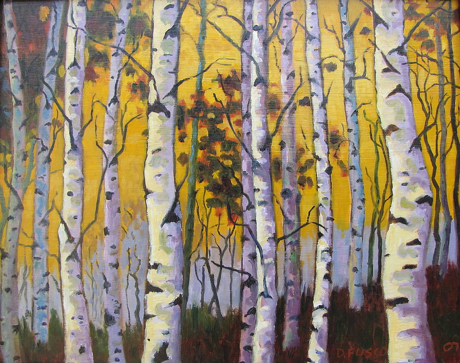 Birches Painting by Dan Fusco - Fine Art America