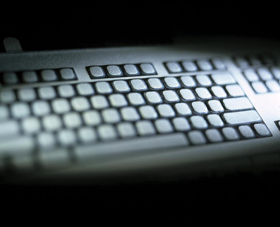Blank Keyboard Photograph by Lawrence Lawry - Fine Art America