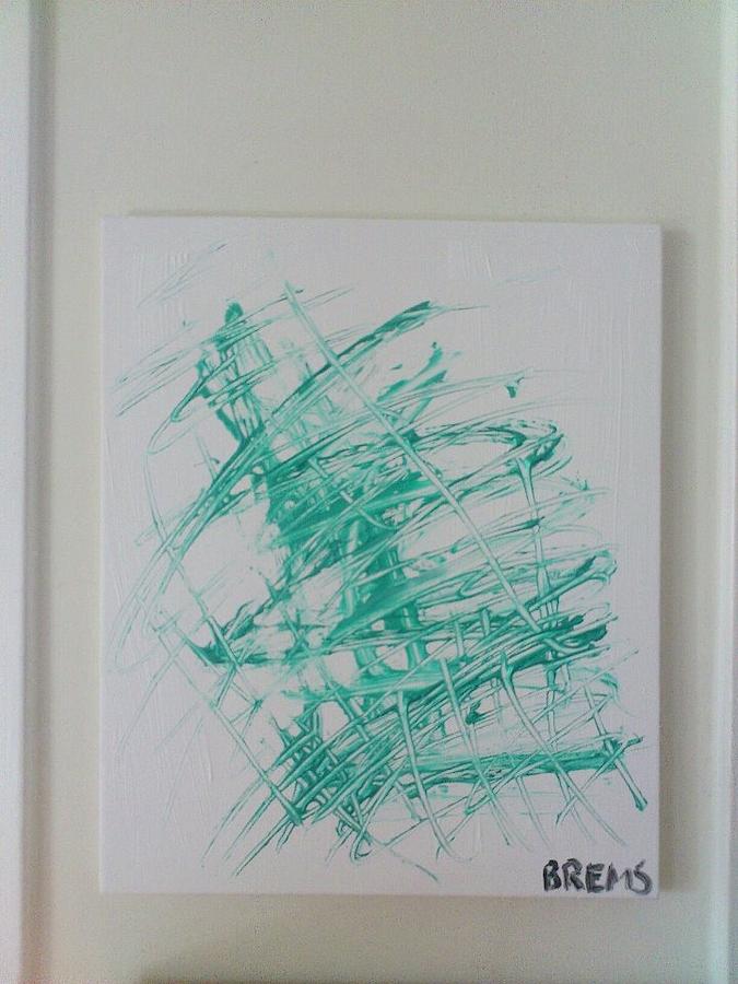 Blue ocean Painting by Caroline Brems - Fine Art America