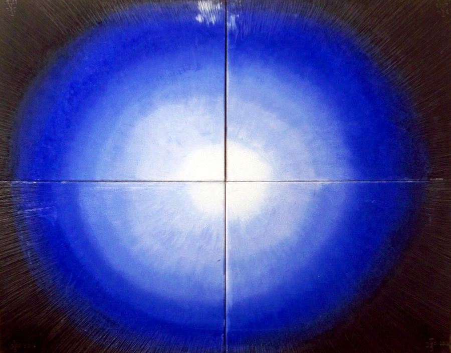 Blue Radiation Painting by Ted Jec - Fine Art America
