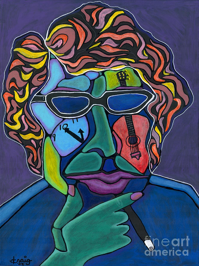 Bob Dylan Painting by David Craig - Fine Art America