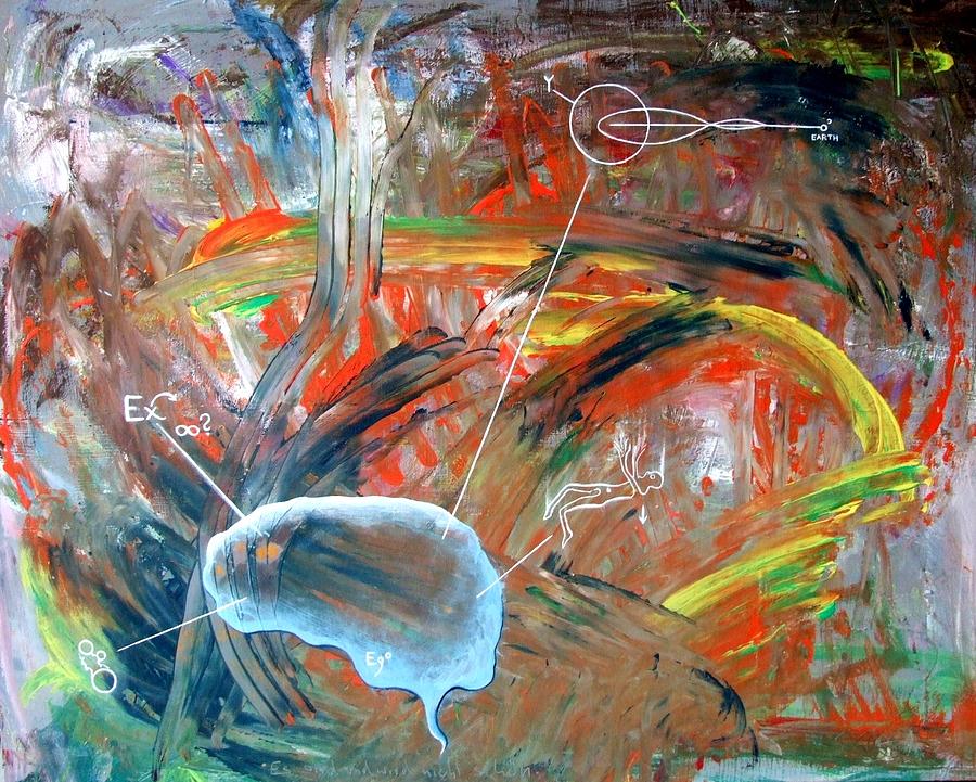 Brain Waves And Thoughts Splinter Painting by Raik Dalgas | Pixels