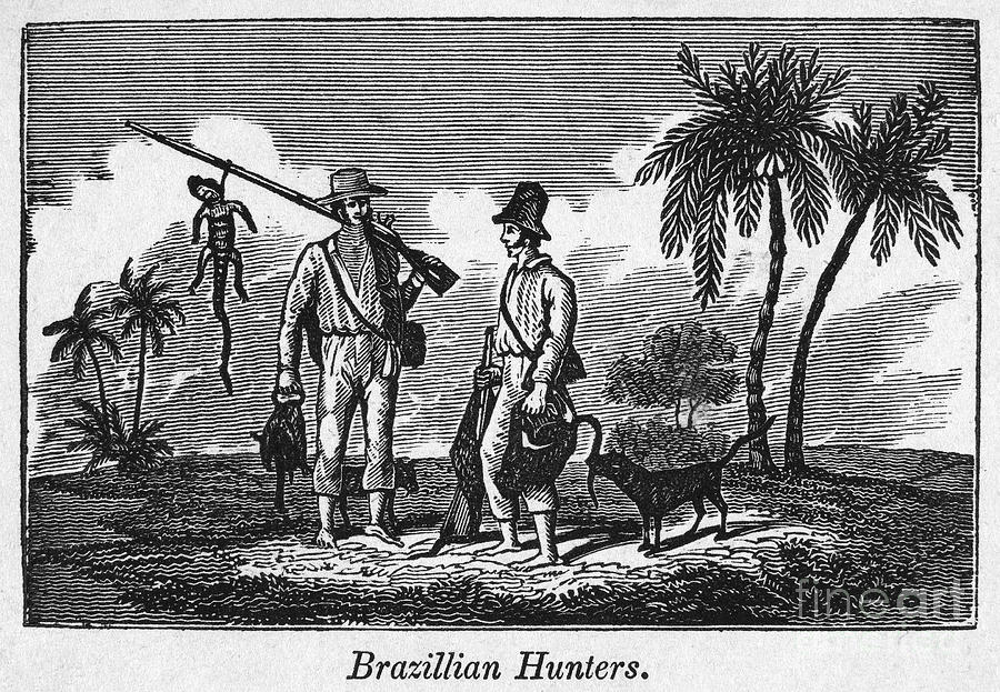BRAZIL: HUNTERS, c1820 Photograph by Granger - Pixels