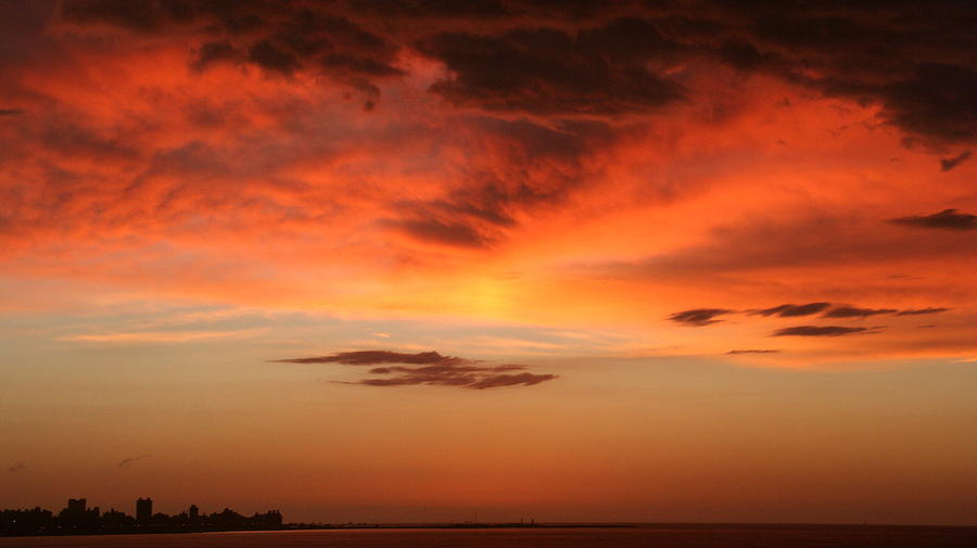 Brilliant Sunrise Over Montevideo Photograph By Laurel Talabere - Fine 