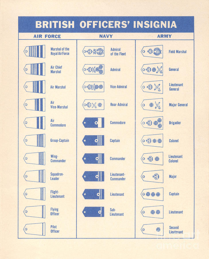 British Officers' Insignia Photograph by John Turek | Fine Art America