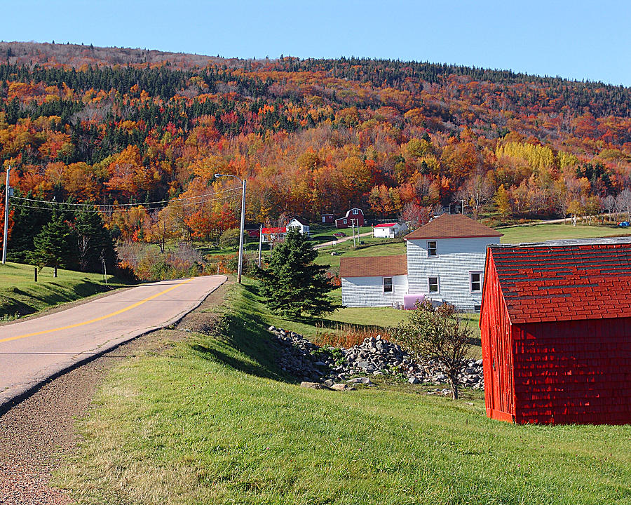Capstick Village on Cape Breton Island Photograph by George Cousins ...