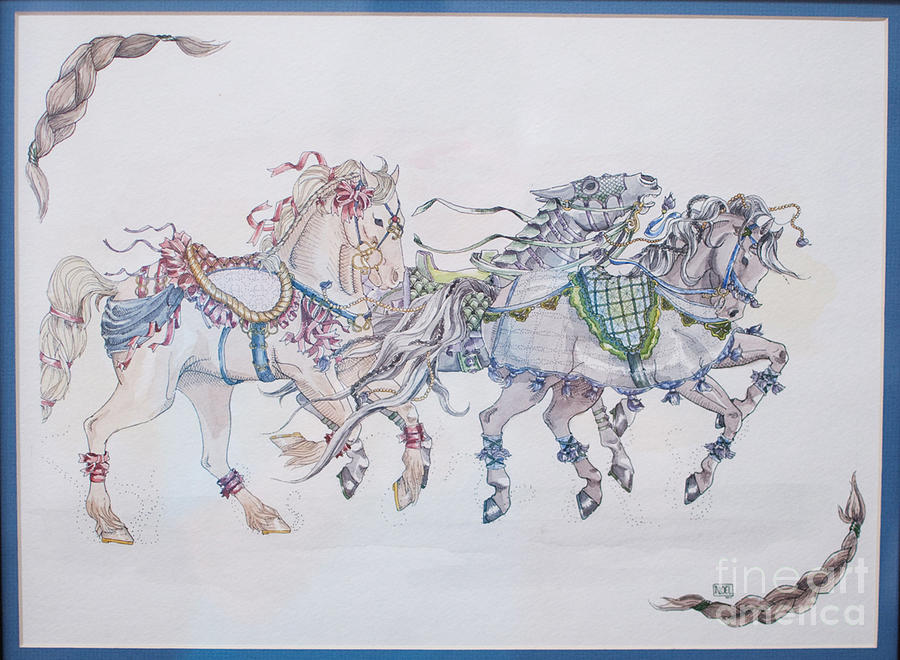 Carousel Parade Painting by Becka Noel - Fine Art America