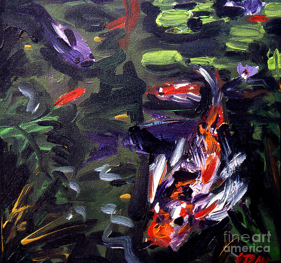 Carp Painting by E Dan Barker - Pixels