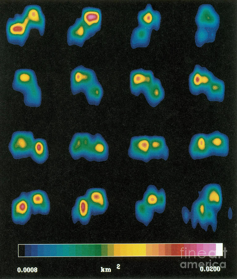 Castalia Asteroid Sequence, False-color Photograph by Science Source ...