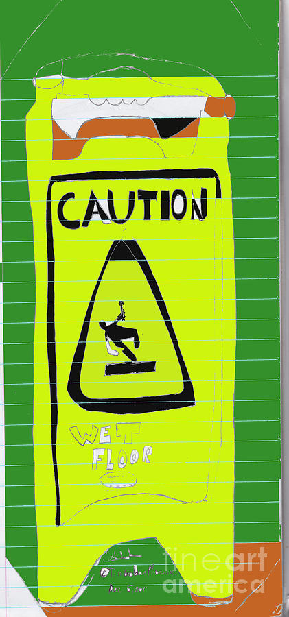Caution Drawing by Temitope Owosela - Fine Art America