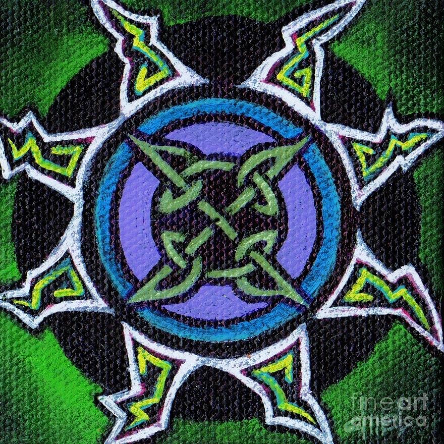 Celtic Crest Painting by David Mel - Fine Art America