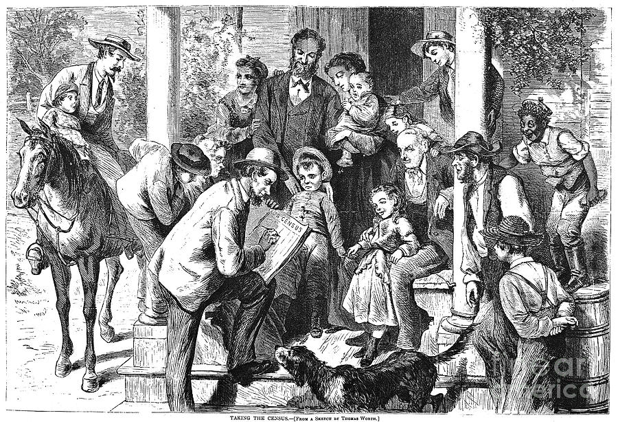 Census-taker, 1870 Photograph by Granger - Pixels