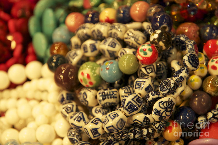 Chinese Beads Photograph by Sean Stauffer - Pixels