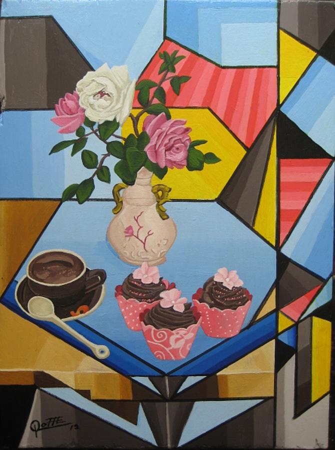 Chocolate Cup Cakes Painting by Sergio Roffe - Fine Art America