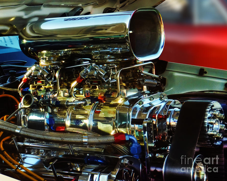 Chromed Engine Photograph by Larry Simanzik - Fine Art America