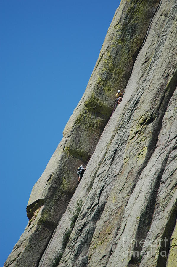Climbing Devi's Tower Photograph by Marko Moudrak - Fine Art America