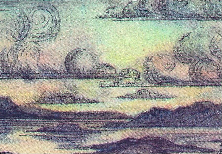Cloud Movement Drawing by Ramsey A Single - Fine Art America